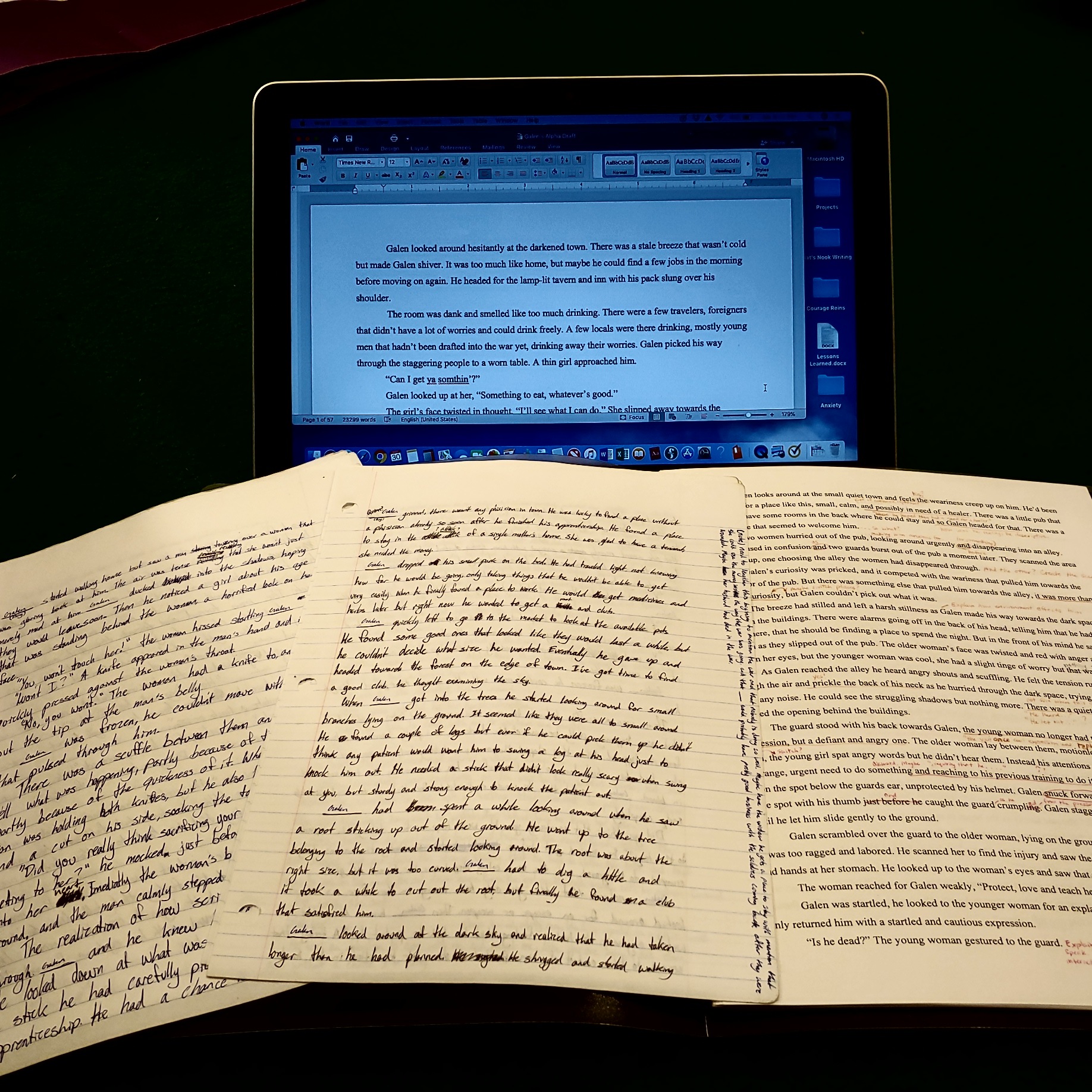 Revising - Nat's Nook - Writing - Revise your stories, and make progress.